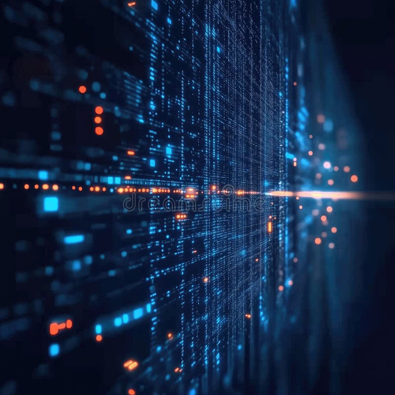 Abstract Digital Data Background Used for Network Abilities ...