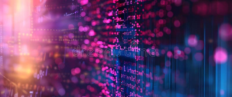 Abstract Digital Data Lights Background for Technology Concepts Stock ...