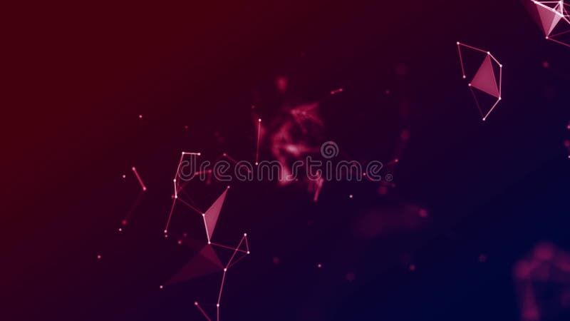 Abstract Digital Data Plexus Technology Background Loop Stock Video - Video of render, concept ...