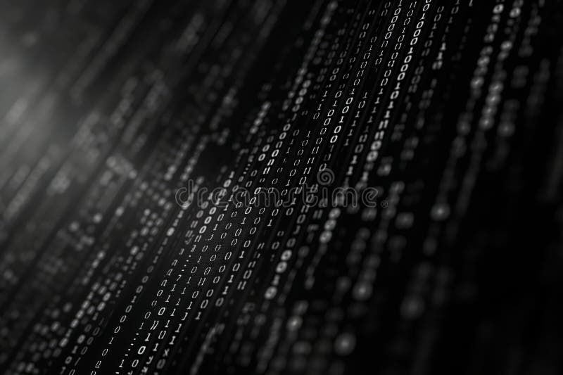 Abstract Digital Data Stream Background Stock Photo - Image of ...