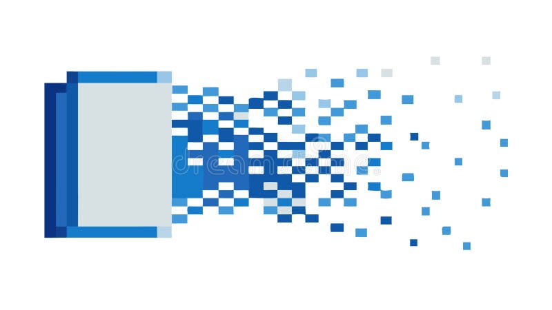 Abstract Digital Data Transformation Effect, Vector Design Generative ...