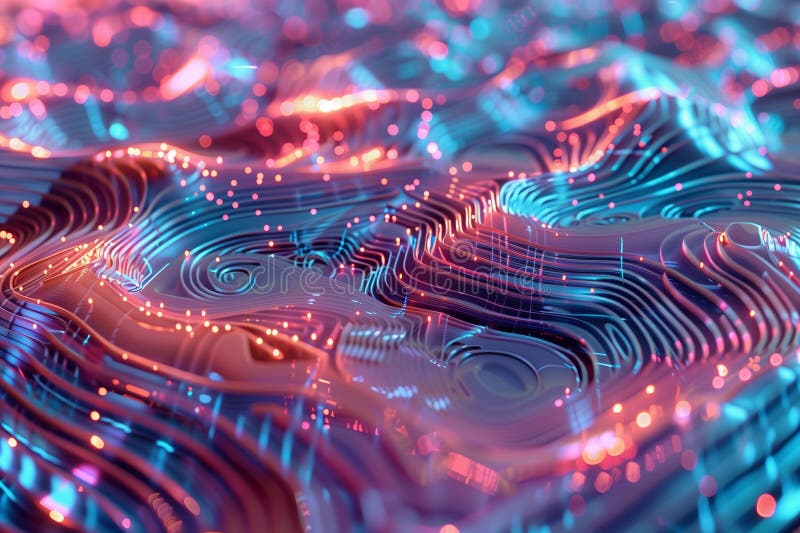 Abstract Digital Data Visualizations Artificial Intelligence ...