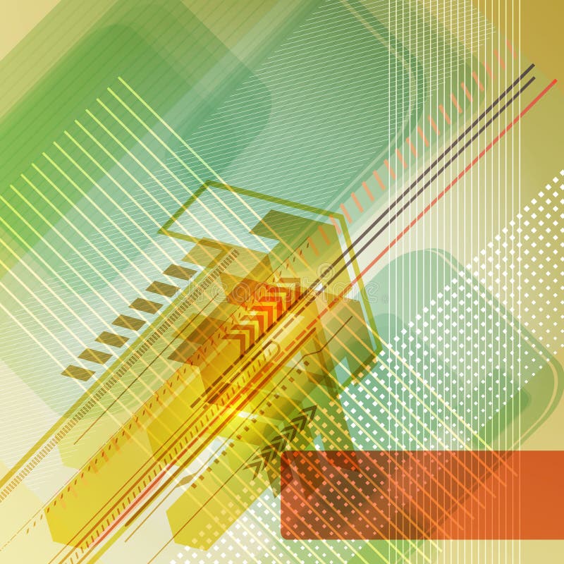 Abstract Digital Design with Arrows. Stock Vector - Illustration of ...