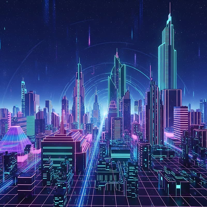 Ultra HD Tech Abstract Background Futuristic AI Generated Digital ...