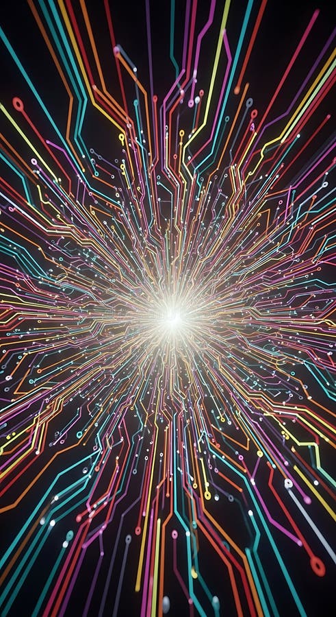 Ultra HD Tech Abstract Background Futuristic AI Generated Digital ...