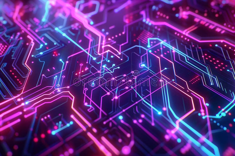 An Abstract Digital Design Highlighting the Connectivity and Complexity ...