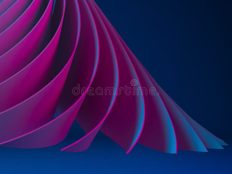 Abstract Digital Design Pattern, Neon Colored 3d Object Stock ...