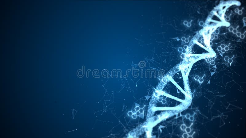 Abstract of Digital DNA Construction. Science Animation Stock ...
