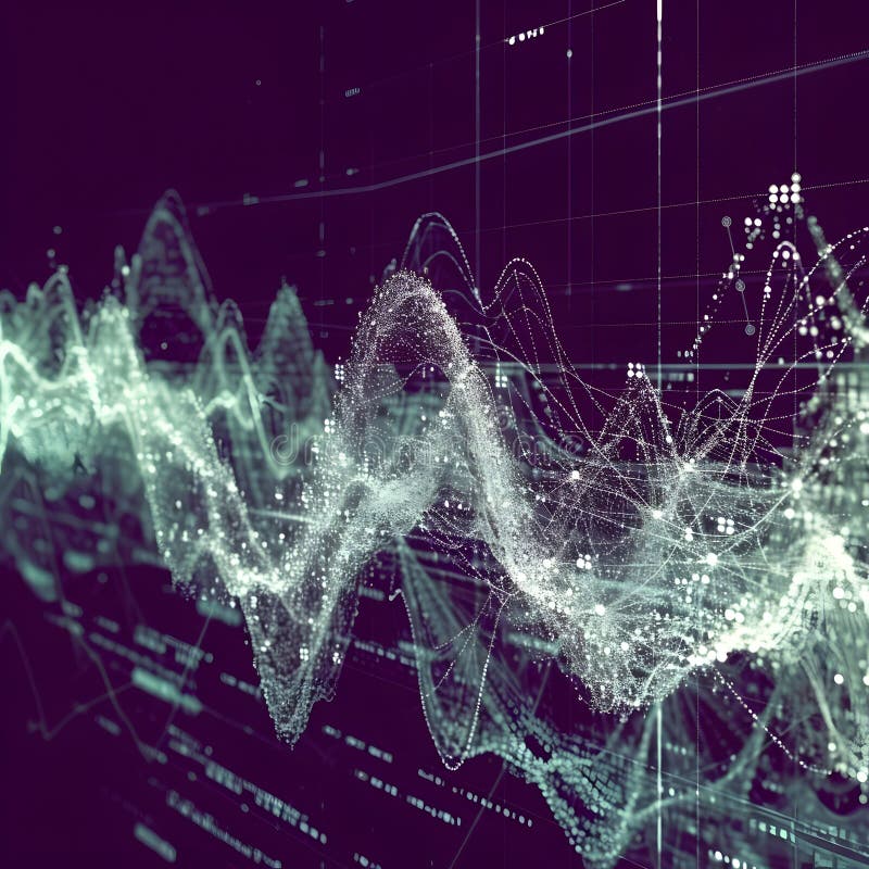 Abstract Digital Dots and Lines Stock Illustration - Illustration of ...