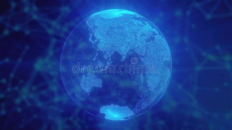 Abstract digital earth stock illustration. Illustration of earth ...