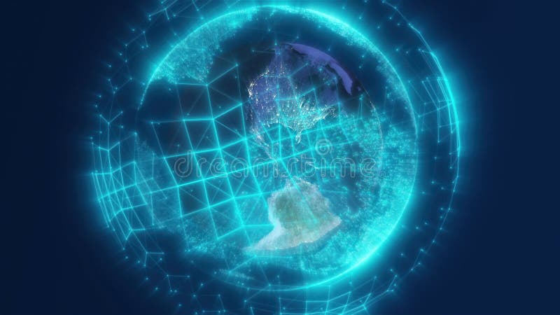 Abstract digital Earth stock illustration. Illustration of abstract ...