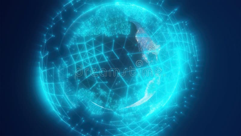 Abstract digital Earth stock illustration. Illustration of business ...