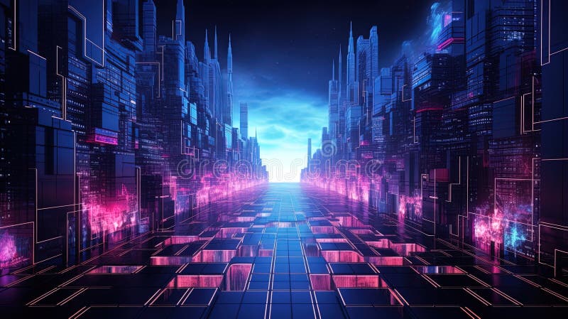 Abstract Digital Elements Contribute To Background S Virtual ...