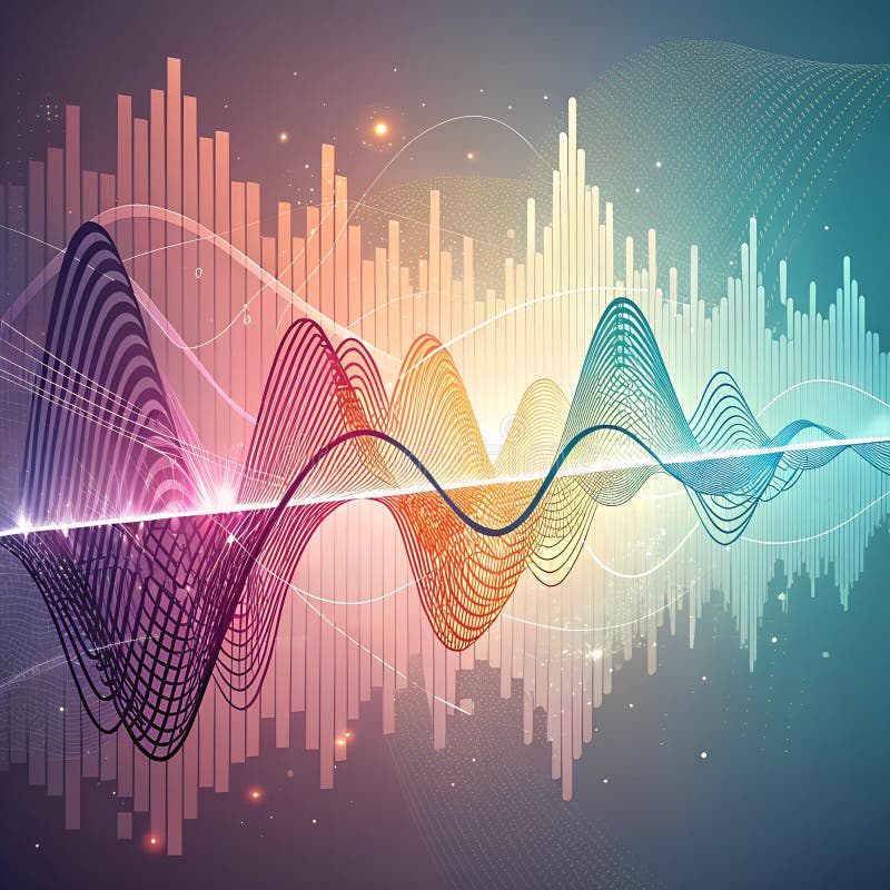 Abstract Digital EQ Equalizer. Sound Wave Design Element Stock Image - Image of frequency, beat ...