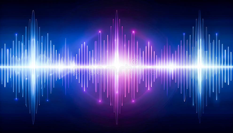 Abstract Digital EQ Equalizer. Sound Wave Design Element. Speaking ...