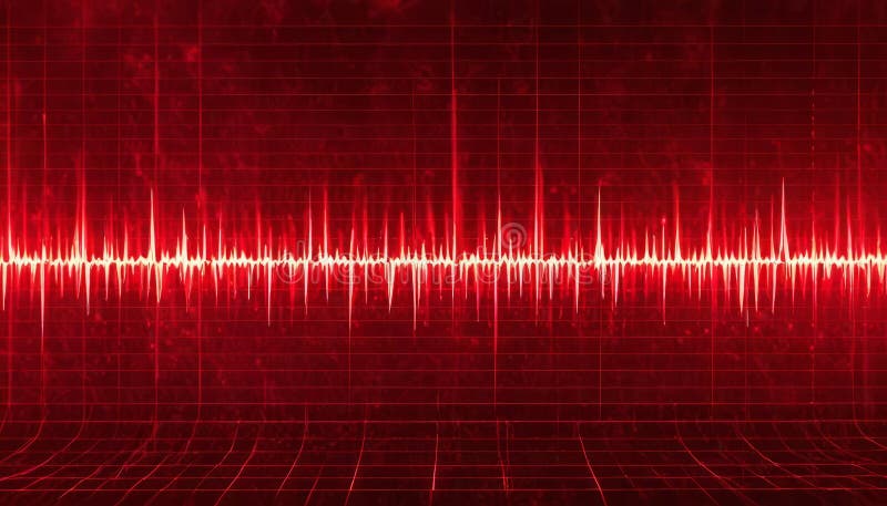 Abstract Digital Equalizer, Sound Wave Pattern Element, Sound Waves ...