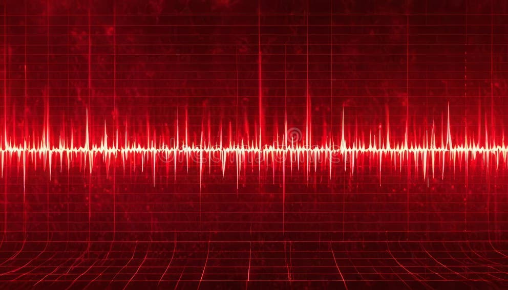 Abstract Digital Equalizer, Sound Wave Pattern Element, Sound Waves ...