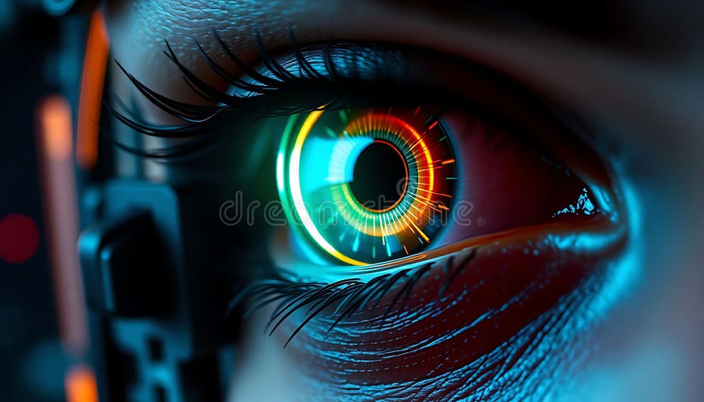 Abstract Digital Eye, Technology, Vision, and Futuristic Concept, Stock ...