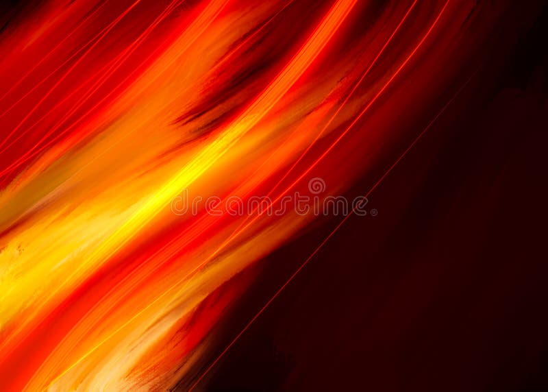 Abstract Digital Fire Flames Painting Stock Image - Image of paint ...