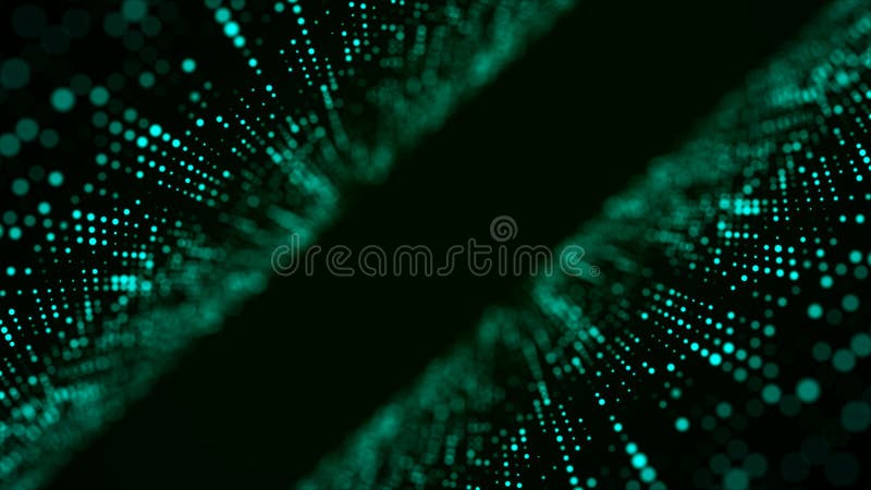 Abstract Digital Flow Particles. Cyber Network Connection Background ...