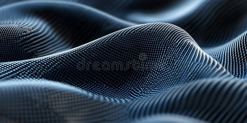 Abstract Digital Footprint Dark Blue Wave Texture Background Stock ...