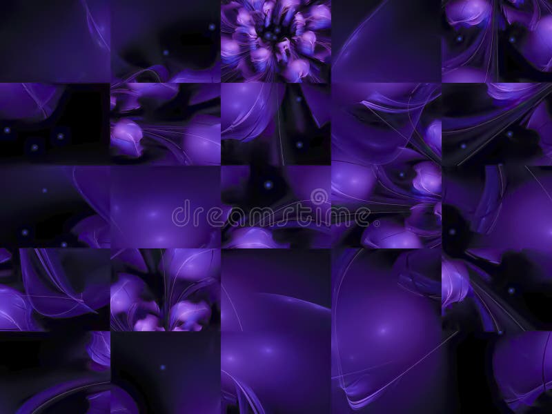 Abstract Digital Fractal Graphic Effect Square Surface Mosaic Pattern ...