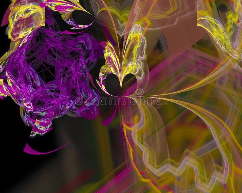 Abstract Fractal Wallpaper Imagination Future Card Effect Dynamic ...
