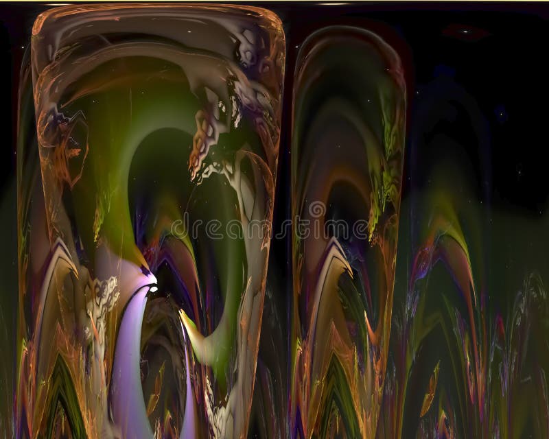 Abstract Digital Fractal, Texture Wave Elegance Science Element Effect ...