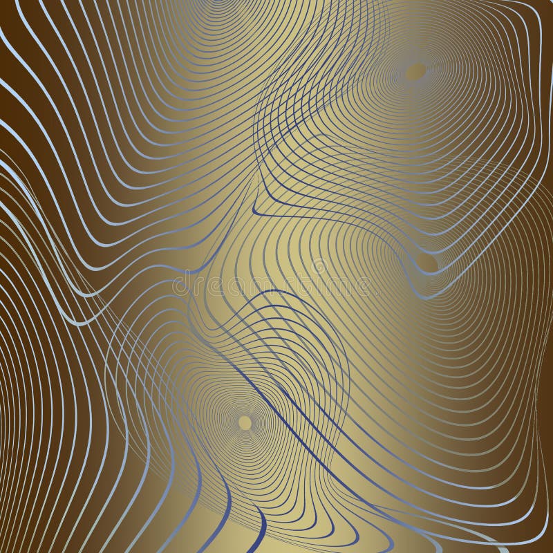 Abstract Digital Generated Background - Contour of Distorted Striped ...