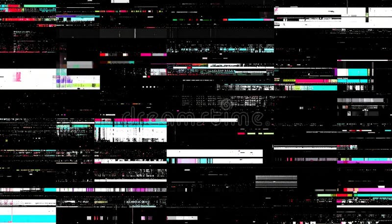 Abstract Digital Glitch Art Background Texture Stock Illustration ...