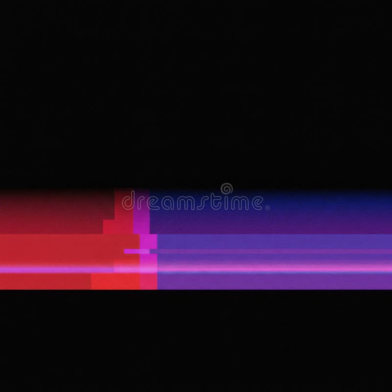 Abstract Digital Glitch Art with Red Purple Blue Pixelated Lines Stock ...