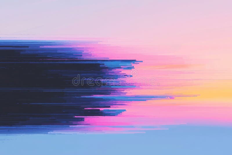 Abstract Digital Glitch Background Art, Vibrant Colors and Fragmented ...