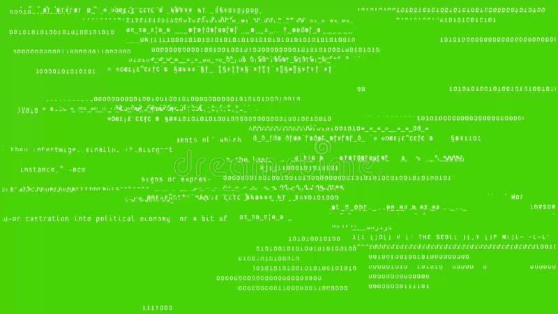 Abstract Digital Glitch Effect Stock Video - Video of green, hack ...