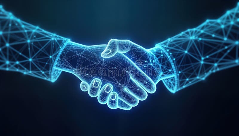 Digital Glowing Handshake Stock Illustrations – 2,319 Digital Glowing Handshake Stock ...