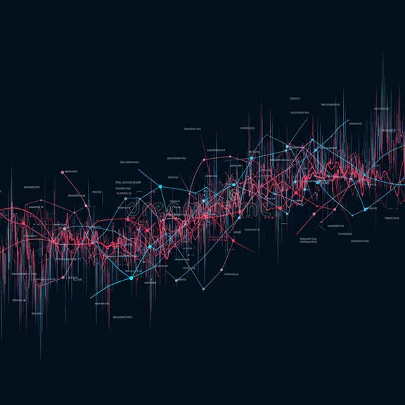 Abstract Digital Graph Showcasing Complex Data Visualization. Features ...