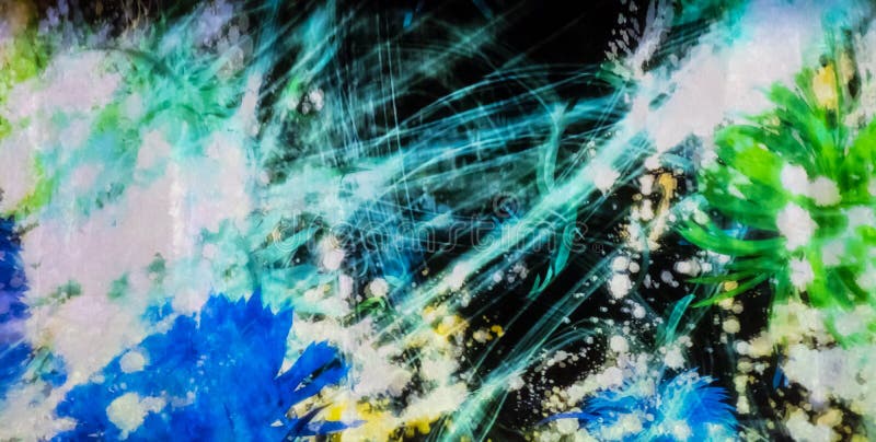 Abstract Digital Graphic with Messy Line Light Stock Photo - Image of ...