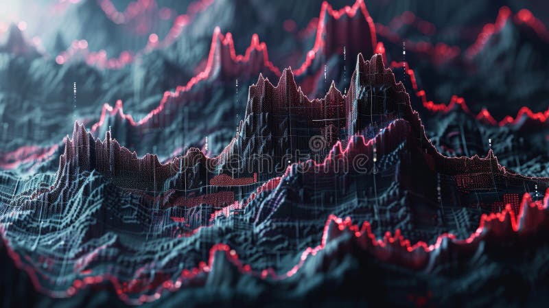 Abstract Digital Graphics Featuring Lines and Patterns that Represent ...