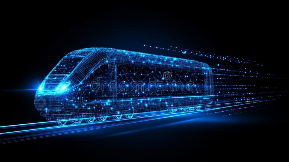 Abstract Digital High-Speed Train, Future Transportation Technology ...