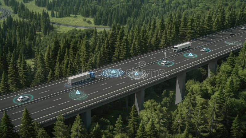 Digital Highway Glowing Fiber Optic Road Stock Photos - Free & Royalty ...