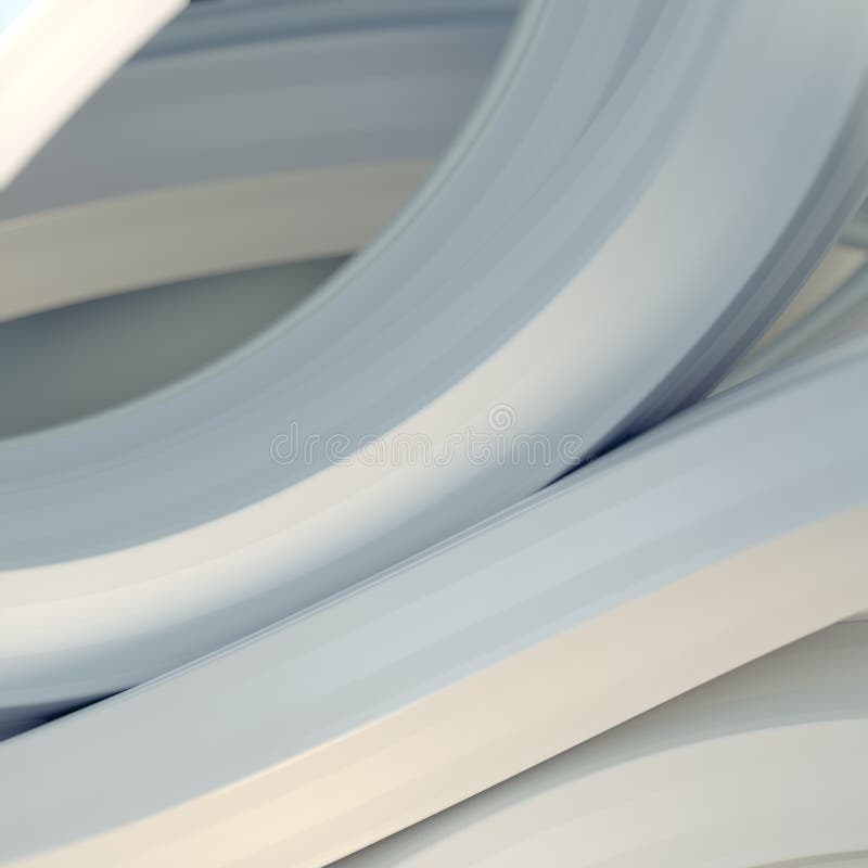 Abstract Digital Illustration Background of Twisted White Geometric ...
