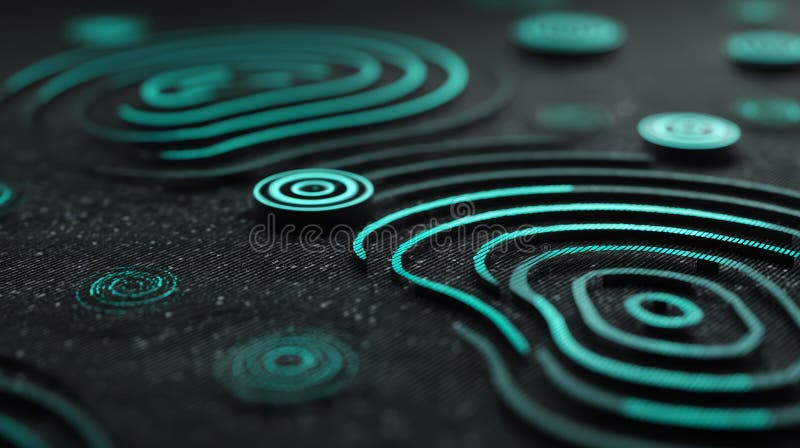 Abstract Digital Illustration of Connected Customer Touchpoints in ...