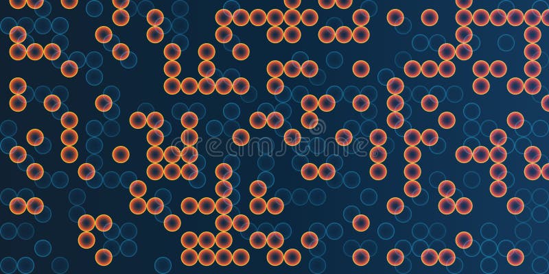 Abstract Digital Illustration Featuring a Pattern of Glowing Red, Blue ...