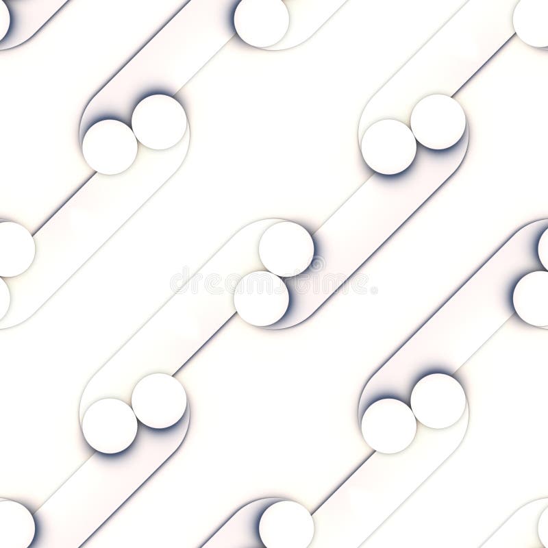 Abstract Digital Illustration With A Pattern Of Simple White Geometric