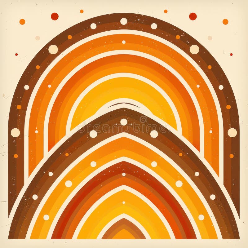 Vintage Retro S-Shaped Arch Pattern Stock Illustration - Illustration ...