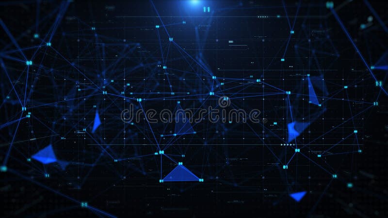 Abstract Digital Information Futuristic Visualization Analytics Background Technology Data