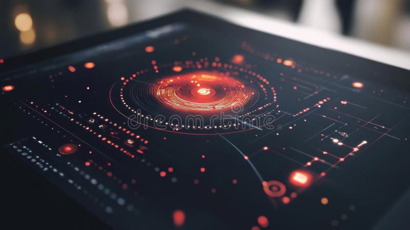 Abstract Digital Interface Design Stock Illustration - Illustration of ...