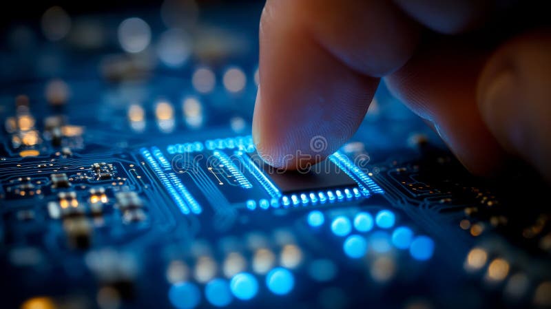 An Abstract Digital Internet of Things (IoT) Concept Featuring a ...