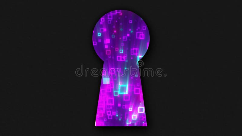 Abstract digital keyhole stock illustration. Illustration of lock ...