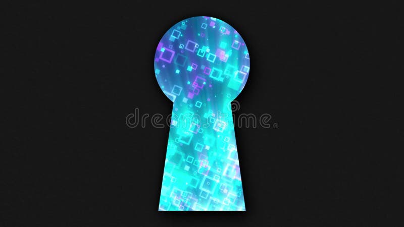 Abstract digital keyhole stock illustration. Illustration of icon ...