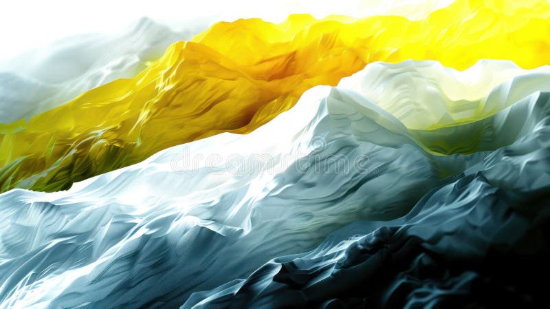 Abstract Digital Landscape with Flowing Colors and Textures Stock ...